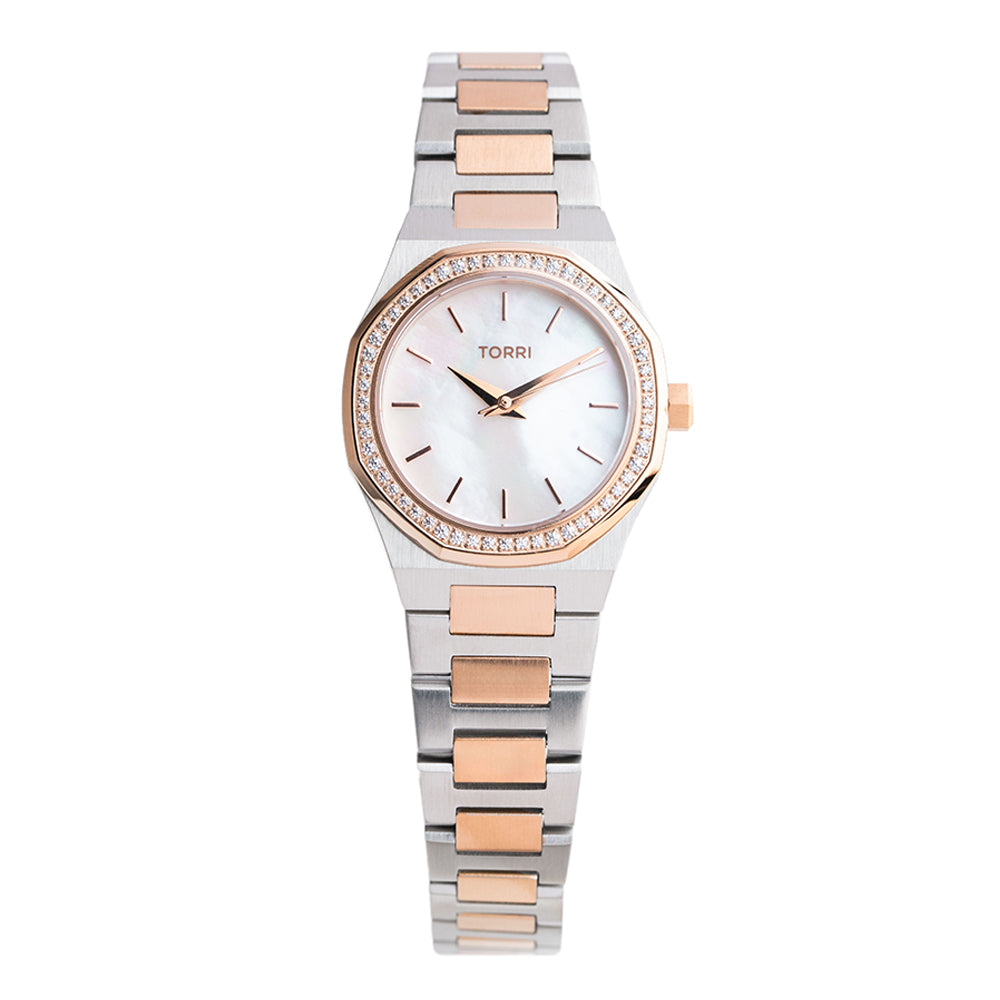 Women Silver/Rose Gold 28mm Watch – ONTIME | Kuwait Official Store