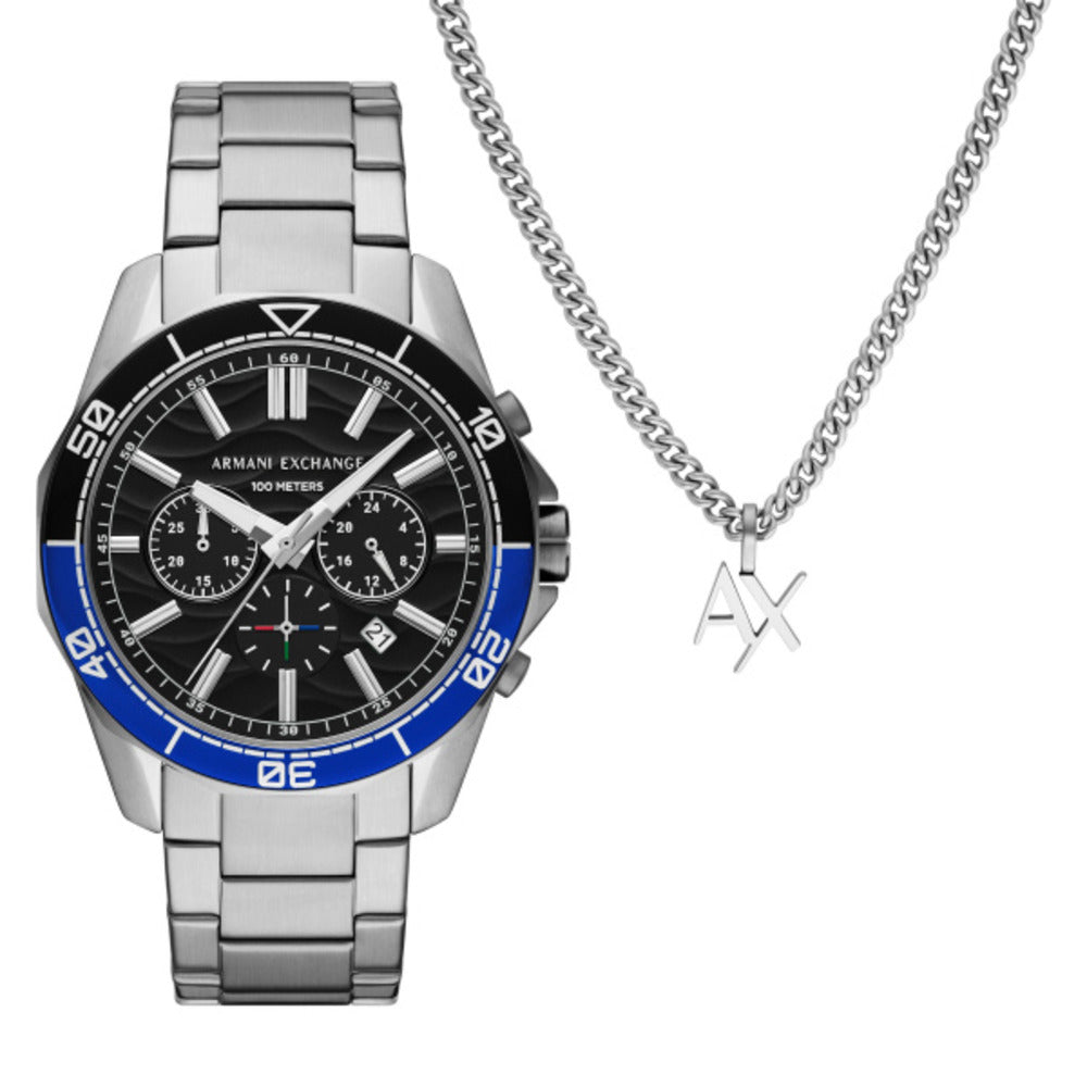 Men Spencer Silver Watch Set – ONTIME | Kuwait Official Store